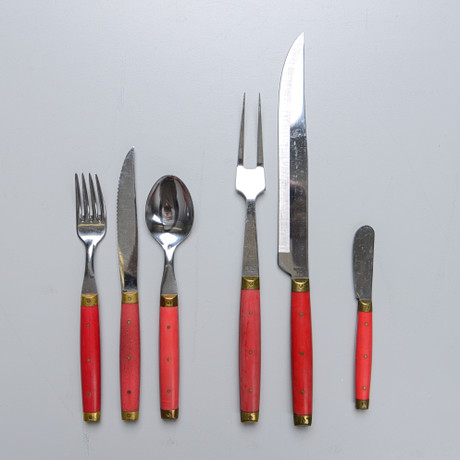 FRANSKA BESTICK, delvis Melron, 26 delar, Frankrike. Silver & Metall ...