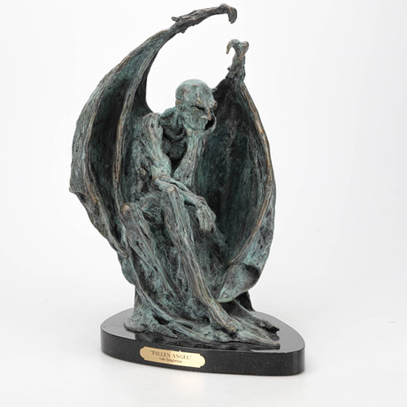 GIB SINGLETON (1935-2014). "Fallen Angel" skulptur, brons, numrerad 25/ ...