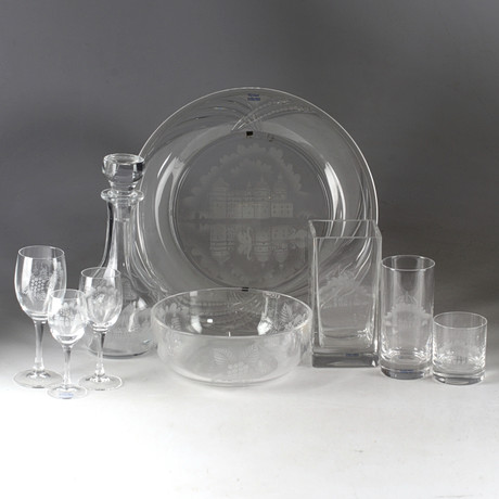 A 46-piece “Gripsholm” glassware set by Jens Leek, Flero-Form ...