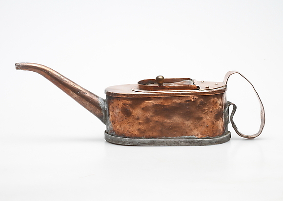 RAILWAY OIL POT, copper, marked VB.Ä.J. LOC.No1. Silver & Metals ...