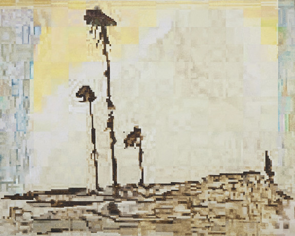 DANIEL FLEUR. "Transmission 1". Konst - Måleri - Auctionet