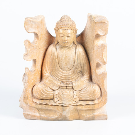 BUDDHA. Trä, figurin, 1900-tal. Asiatika - Auctionet