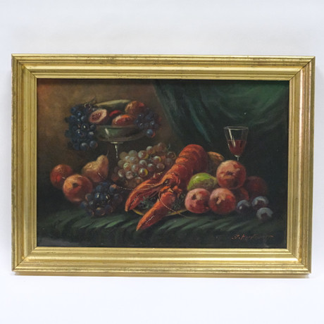 UNIDENTIFIED ARTIST, OIL ON CANVAS, SIGNED J HORSTMANN. Art - Paintings ...