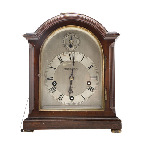 WALNUT MANTLE CLOCK - CAMERER CUSS & CO. Clocks & Watches - Mantel ...