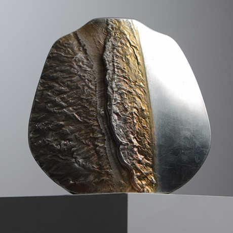 HELGI JOENSEN. Vase, pewter, Norway, signed and dated -86. Silver ...