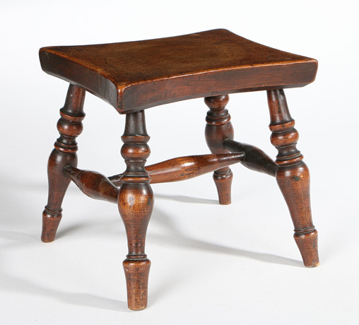 A FRUITWOOD TABLE-TOP STOOL/CANDLE-STAND, ENGLISH, CIRCA 1820 ...
