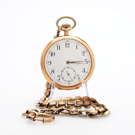 POCKET WATCH, gold 14K, total weight 81 grams. Clocks & Watches ...