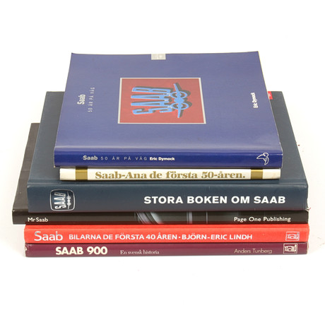 BÖCKER, 6 st, Saab, bl.a. Stora boken om Saab 1947-2011. Leksaker - Leksaker - Auctionet