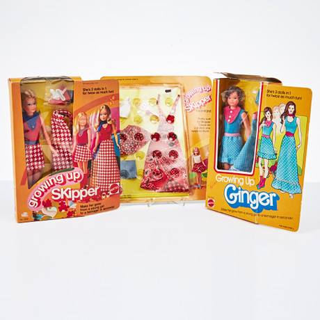 SKIPPER, #7259, GINGER, #9222, Growing Up Dolls, Blonde/Brunette ...