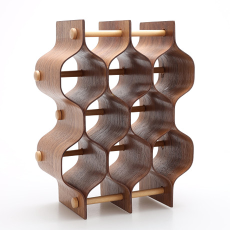 TORSTEN JOHANSSON. Vinställ, valnöt, AB Formträ, Värnamo, 1960-tal. Övrigt - Övrigt - Auctionet