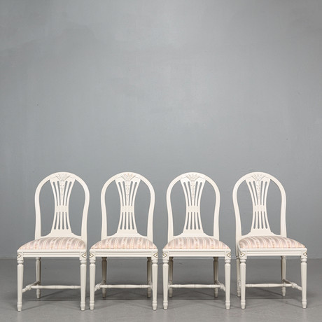 STOLAR "Axet", 4 st, Gustaviansk stil, 1900-talets andra hälft. Möbler ...