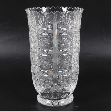 VAS, kristall med slipad dekor, 1900-tal. Glas - Bruksglas - Auctionet