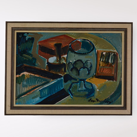 LARS HERDER. Oil on panel. Art - Paintings - Auctionet