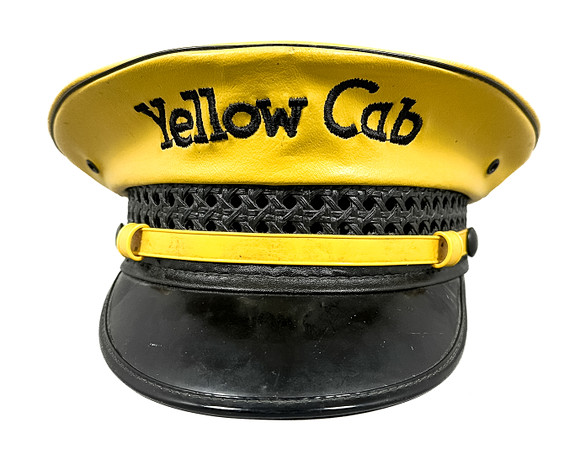 ORIGINAL VINTAGE HAT, “Yellow Cab”, leather, Lancaster Brand, 1940s ...