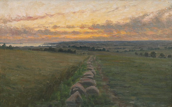 PETER ADOLF PERSSON (1862-1914). MOTIV FRÅN GLUMSLÖV. Konst - Måleri ...