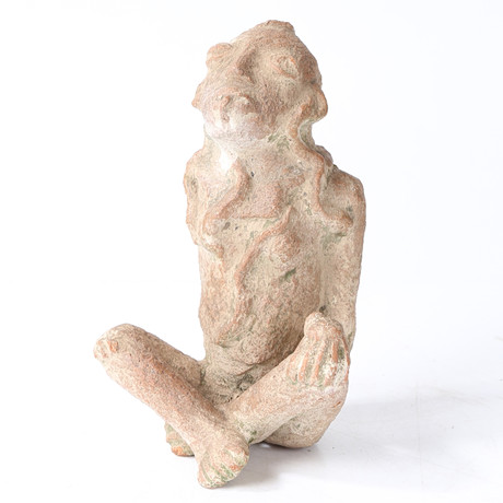 A DJENNE TERRACOTTA FIGURE, INLAND NIGER DELTA REGION OF CENTRAL MALI ...