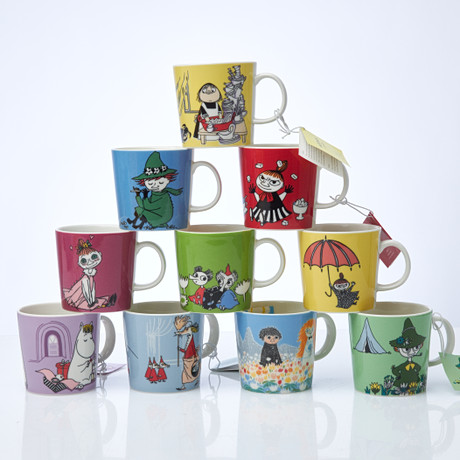 A set of 10 Moomin Characters porcelain mugs, Arabia, Finland. Ceramics ...