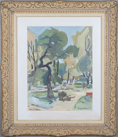 HARRY CARLSSON. gouache on paper, signed and dated -49. Art - Paintings ...