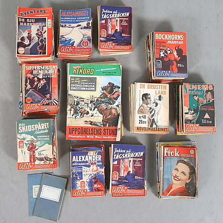 NEWSPAPER LITERATURE, i.a. Adventure magazine and Alibi magazine ...