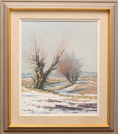 KARL LUNDBORG. Olja på duk, Pileallè, signerad K Lundborg. Konst ...