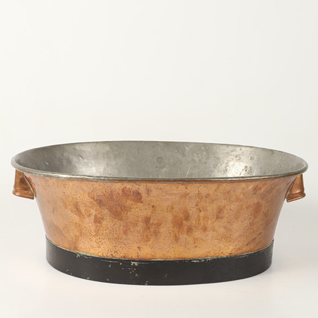 BALJA MED HANDTAG , koppar/gjutjärn, A. Gust. Andersson, Nälden ...