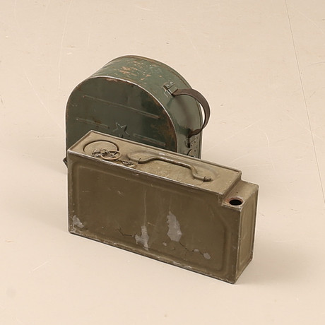 MILITARIA, magasinlåda Degtyarev m/1928, Sovjet, Vattenbehållare ksp m ...