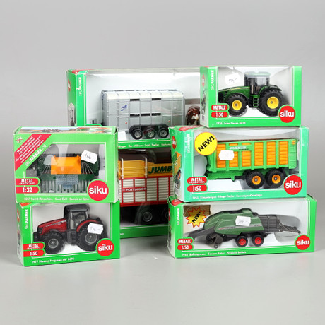 SIKU, 7 st, traktorer och lantbruk, 1900/2000-tal. Leksaker - Leksaker ...