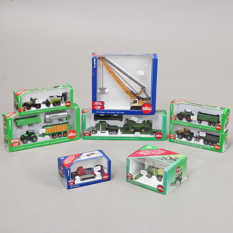 SIKU, 8 st, leksaksfordon, 1900/2000-tal. Leksaker - Leksaker - Auctionet