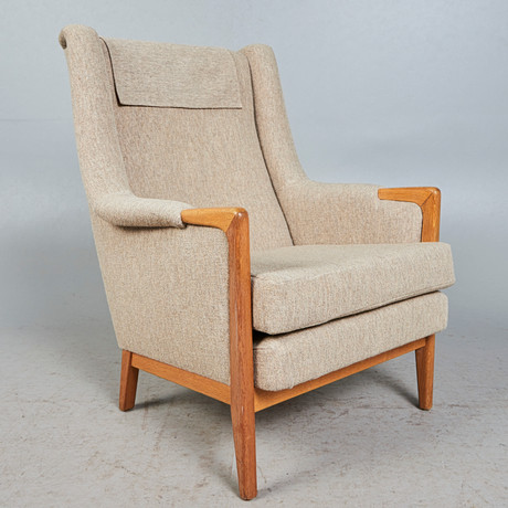 KARL ERIK EKSELIUS. J. O. Carlsson Aktiebolaget Vetlanda, fåtölj, ek ...