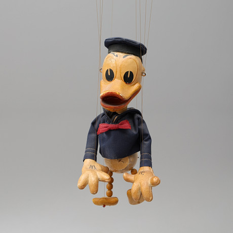 PUPPET DOLL IN THE SHAPE OF DONALD DUCK, PELHAM PUPPETS, 1960S. Toys ...