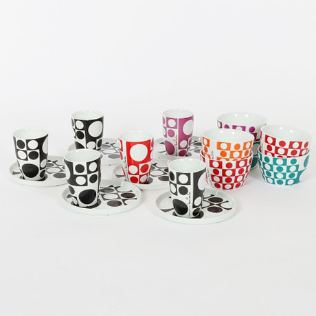 A set of 18 pieces, Artwork Verner Panton, Design Pernille Vea, Menu ...