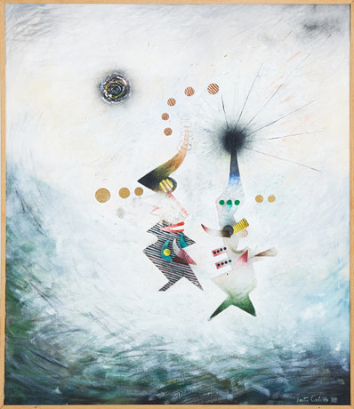 PONTUS CARLE. Utan titel. Konst - Måleri - Auctionet