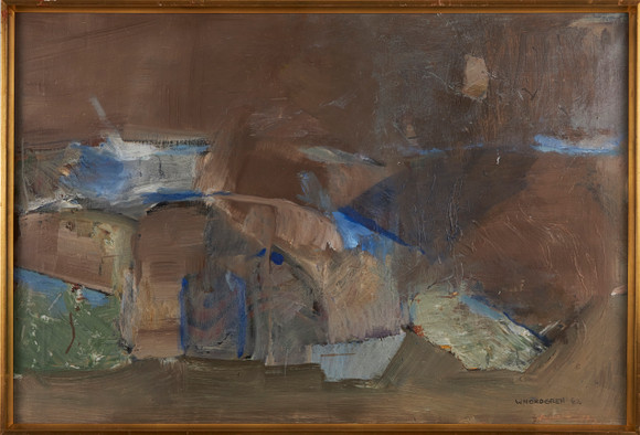 WALTER NORDGREN (1927-1964). Komposition, olja på duk, signerad Walter ...