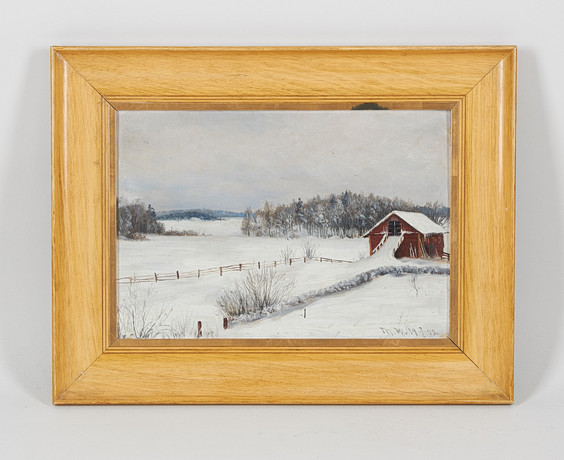 THORSTEN WAENERBERG. Talvikuva Gullön kartanosta Tammisaaressa ...