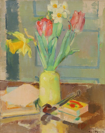 EMIL OLSSON. Oil on Board, signed and dated -46. Art - Paintings ...