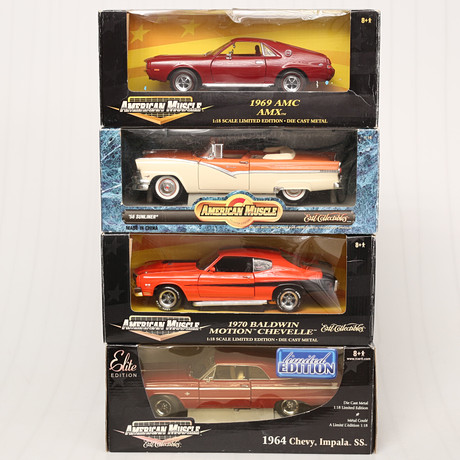 SAMLARBILAR, Diverse veteranbilar, Sunliner, AMC AMX, Baldwin, Chevy ...