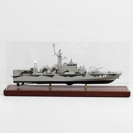 HMS STOCKHOLM, model of a coastal corvette. Weapons & Militaria - Other ...