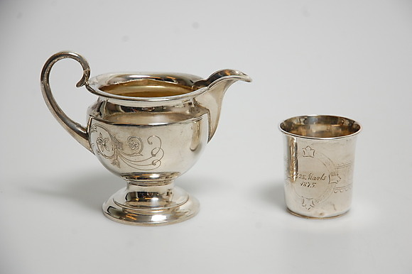 CREAM POT, CUP, silver Denmark 19th century. Silver & Metals - Silver ...