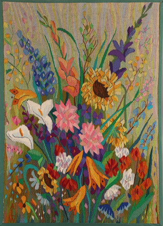 BONAD, "Skåda liljorna på marken", flamsk vävnad, Anna Lisa Wallin ...