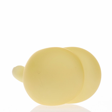 OIVA TOIKKA. Skulptur, glas, "Gult krikon" ur serien Pro Arte, signerad ...