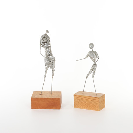 ÅKE LAGERBORG. 1927-2020. Skulpturer, 2 st, Sverige 1960-tal. Konst ...