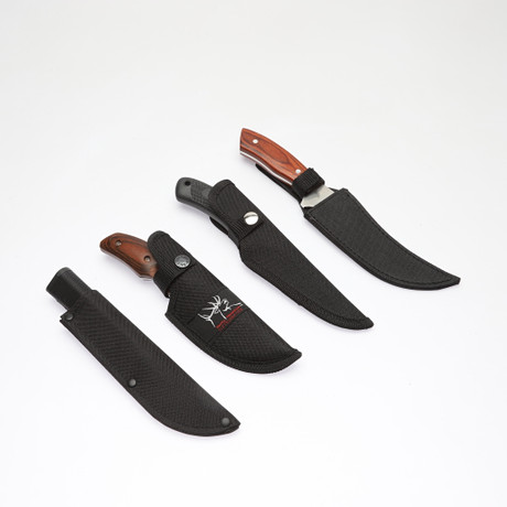KNIVAR, 4 st, b.la. Buck/Fury, USA. Vapen & Militaria - Blankvapen ...