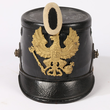 EARLY GERMAN THIRD REICH POLICE SHAKO FITTED WITH REPRODUCTION JAGER ...