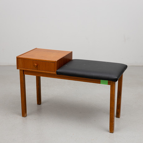 HALLMÖBEL, teak, med SITTPLATS. Möbler - Bord - Auctionet