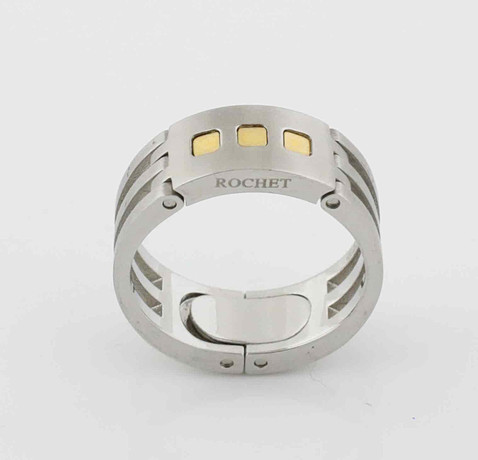 ROCHET. ring, stål/guld 18K. Smycken & Ädelstenar - Ringar - Auctionet
