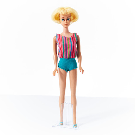 BARBIE, #1070 BL, American Girl, Pale Blonde, Page-Boy Hair Do, ©1958 ...
