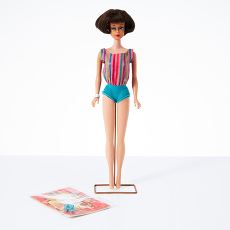 BARBIE, #1070 BL, American Girl, Brunette, Page-Boy Hair Do, ©1958 ...