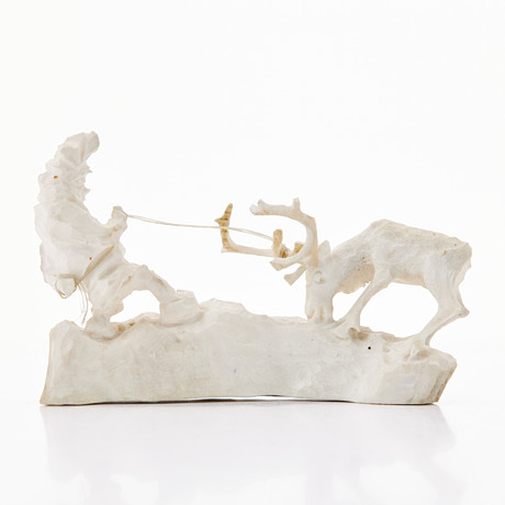 ERIK NORBERG (1913-2001). skulptur, hornarbete, monogramsignerad och ...