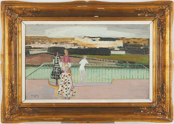 EDOUARD GEORGES MACAVOY (1904-1991), On the terrace, oil painting on ...