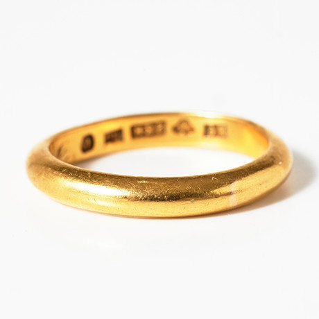 VIGSELRING, 23 k guld, slät modell. Smycken & Ädelstenar - Ringar ...